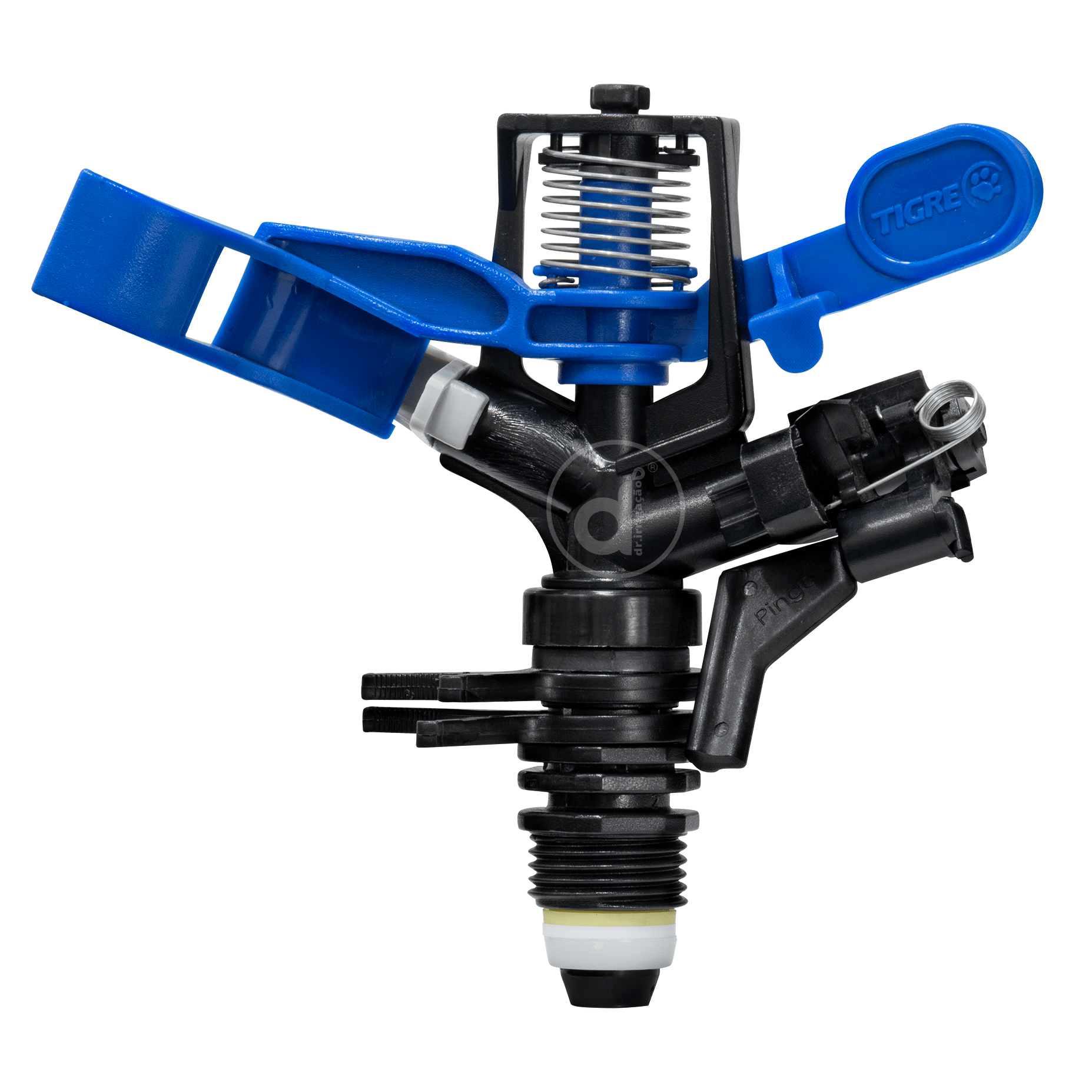 Aspersor Pingo Impacto Tigre com Bocal De Plástico Setorial E Círculo ...
