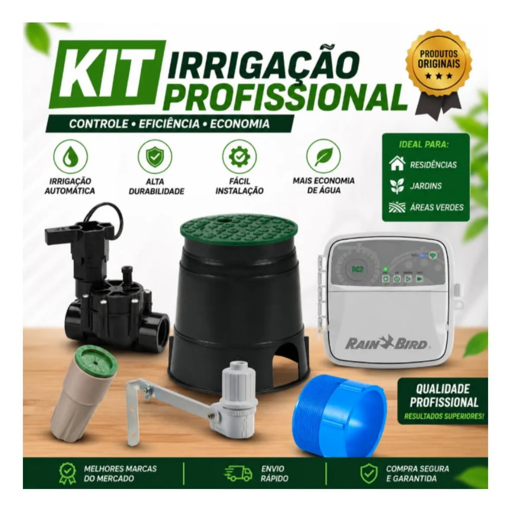 Kit Rain Bird Rc2 Wifi Automação 4 Setores - Doutor Irrigação